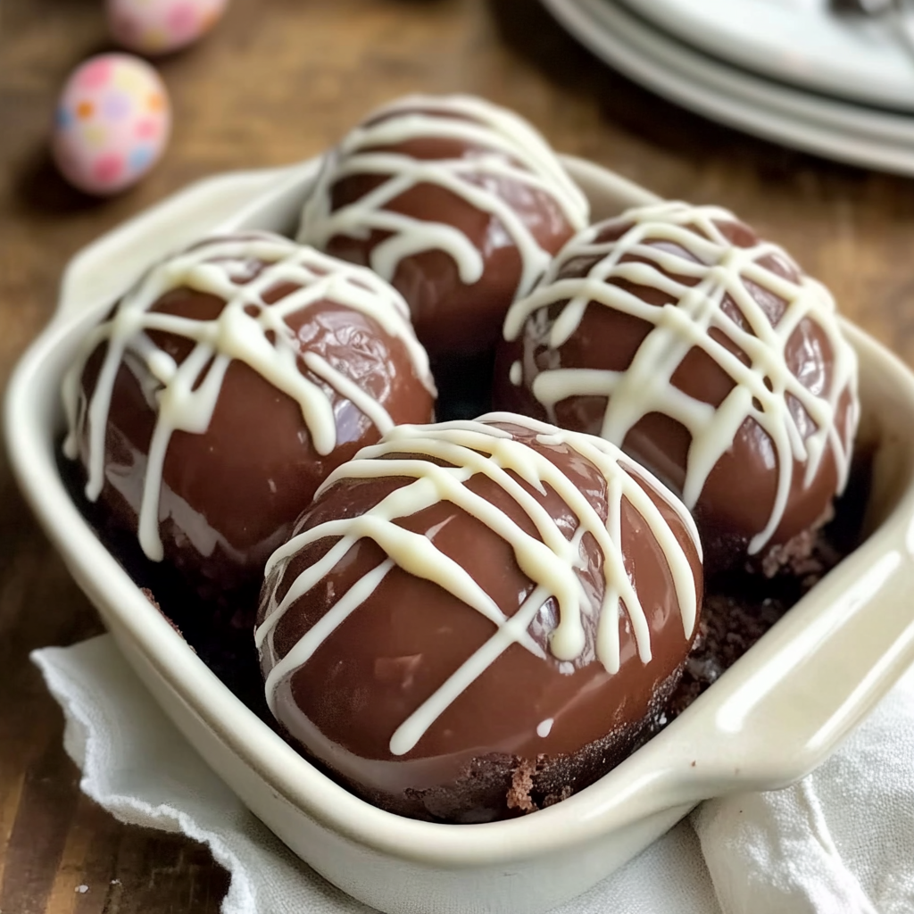 Fudge Filled Easter Eggs – Crispy Savors