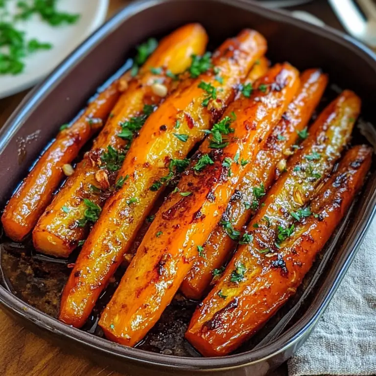 Maple Dijon Roasted Carrots – Crispy Savors