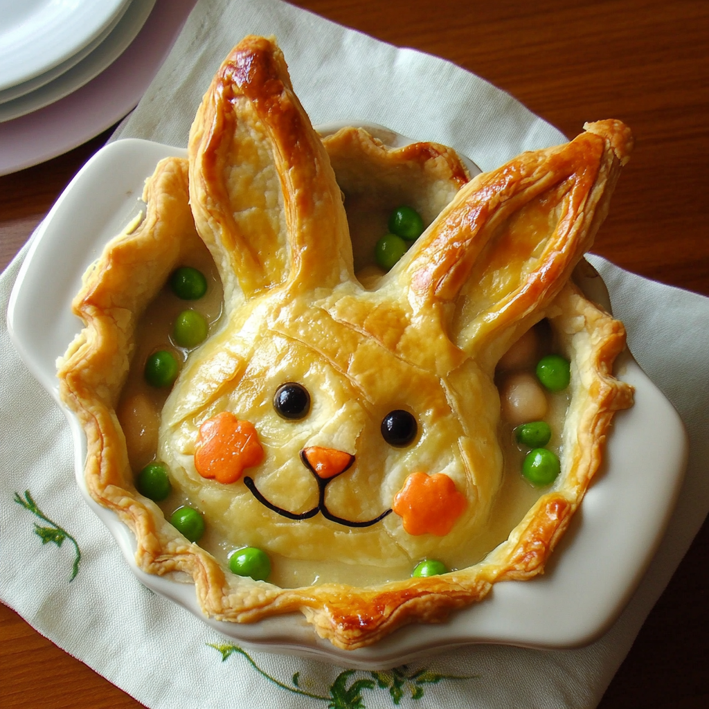 Easter Bunny Chicken Pot Pie – Crispy Savors