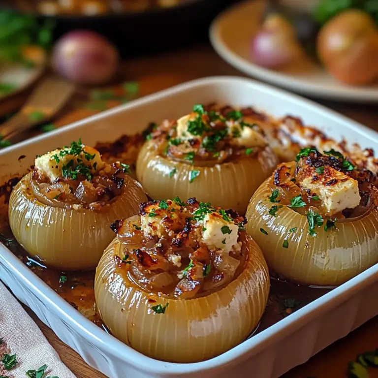 Greek Stuffed Onions – Crispy Savors
