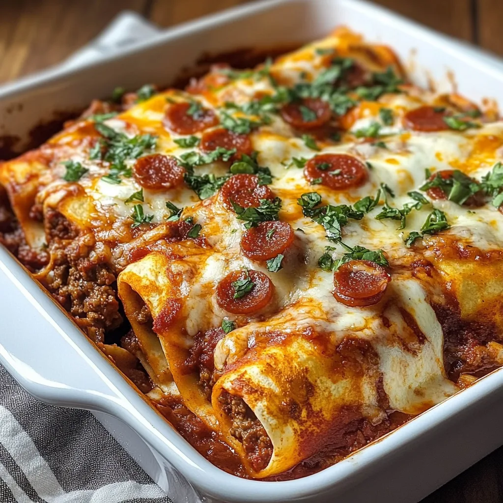 Pizza Enchiladas Pepperoni Beef: The Ultimate Amazing Recipe – Crispy ...