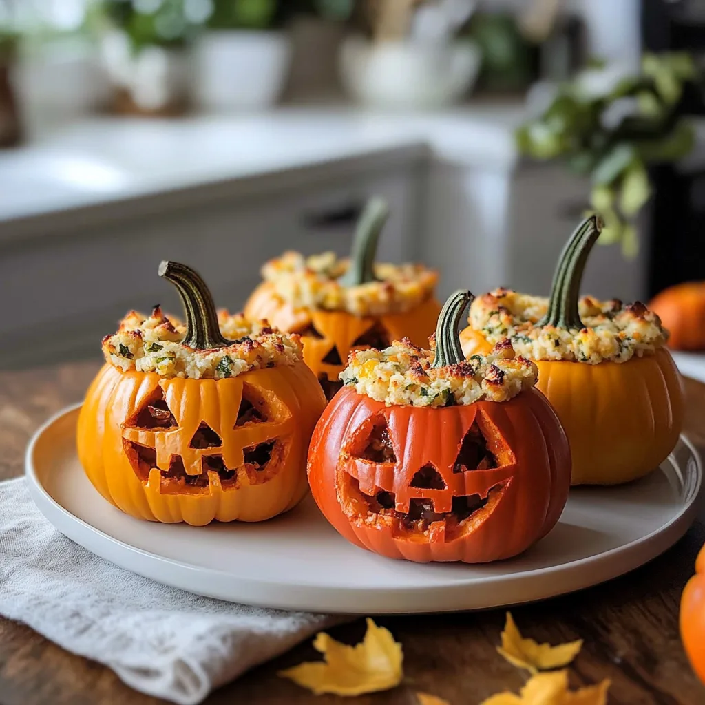 Jack-o’-Lantern Stuffed Bell Peppers: An Amazing Ultimate Recipe ...