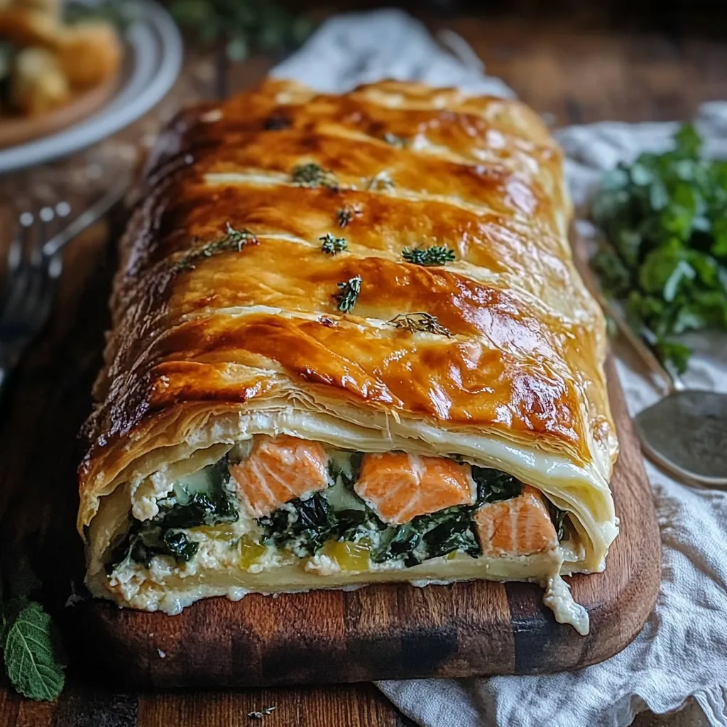 Spinach & Cheese Stuffed Salmon Wellington: An Incredible Ultimate ...